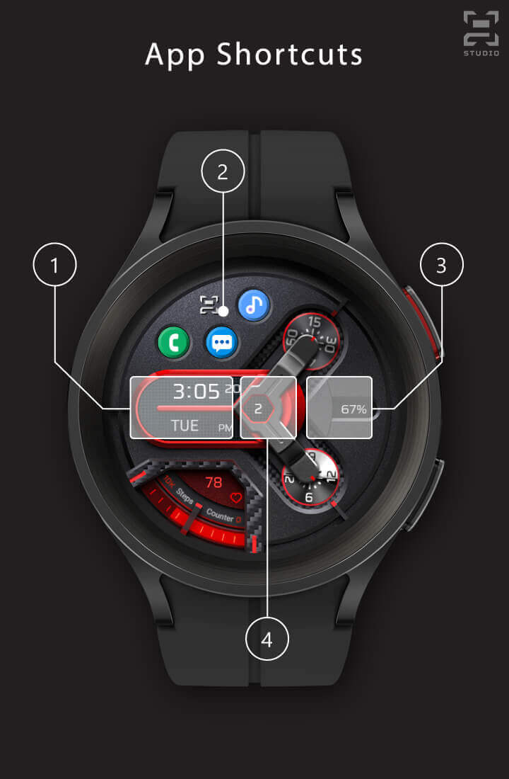 X9 21Sc: Wear OS Watch Face - X9 Studio